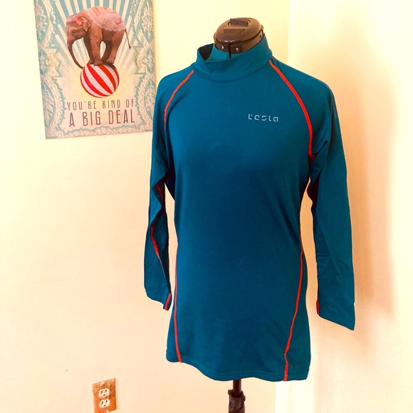 Tesla | Tops | Turquoise Tesla Top | Poshmark